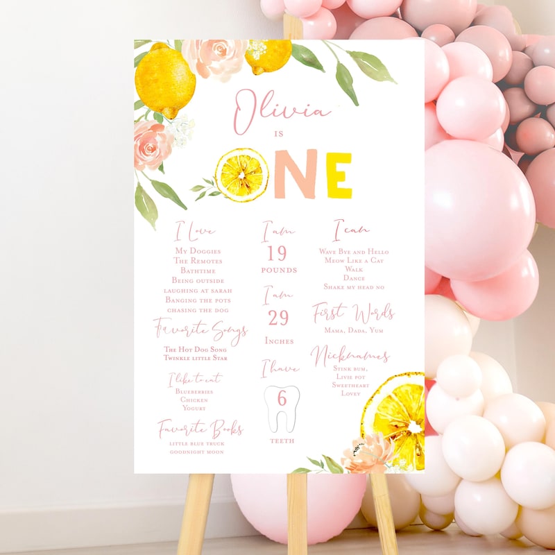 Baby Milestone Lemon - Etsy