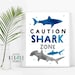 SHARK Banner Shark Birthday Party Decorations Bunting Banner - Etsy