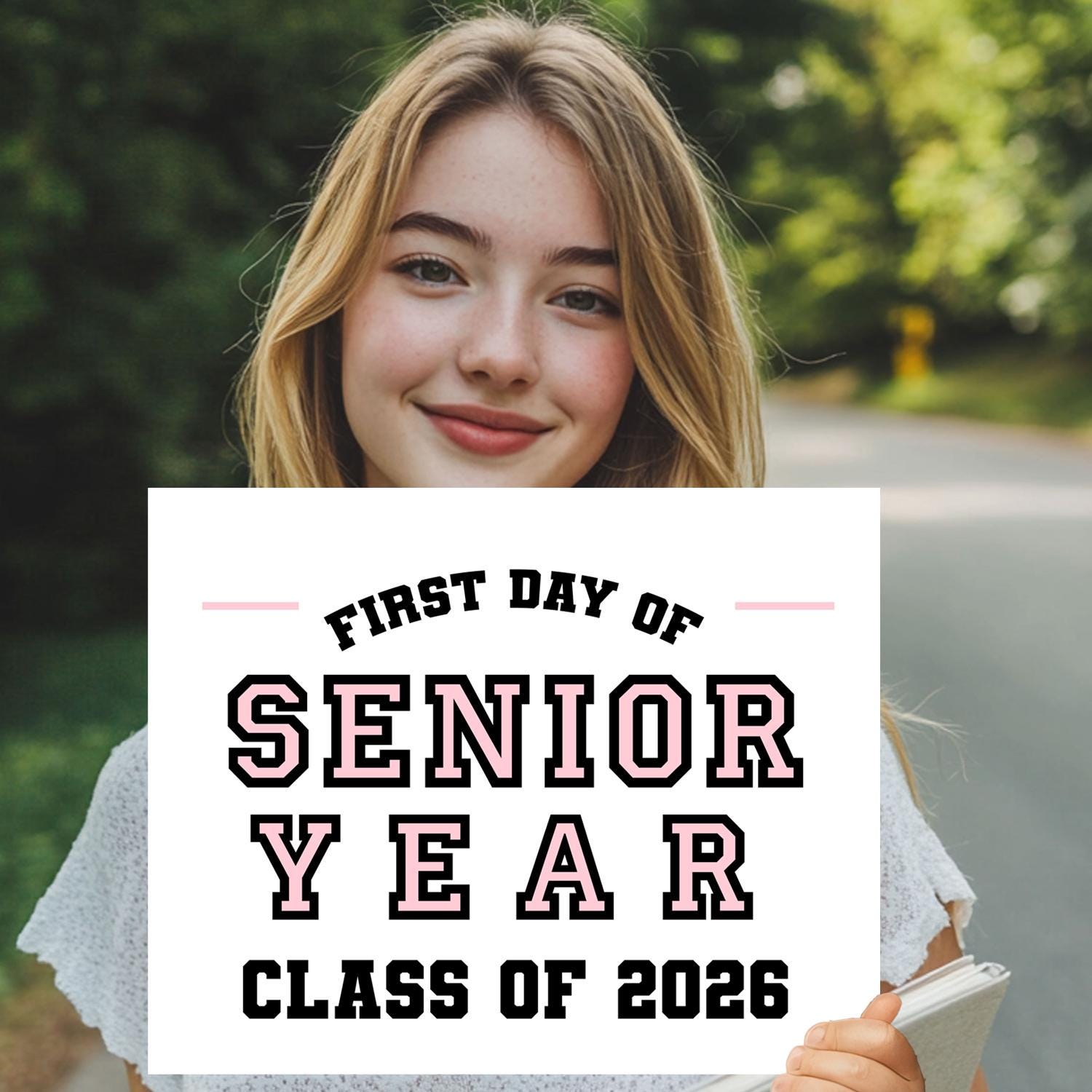 First Day of Senior Year Sign, Class of 2026 First Day of 12th Grade ...