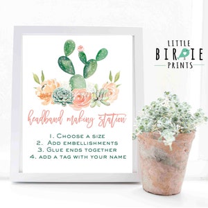 Cactus Baby Shower Game Nursery Rhyme Quiz Pink Cactus | Etsy