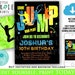 Trampoline Park Party Favor Tag Printable Sticker JUMP Trampoline Party ...