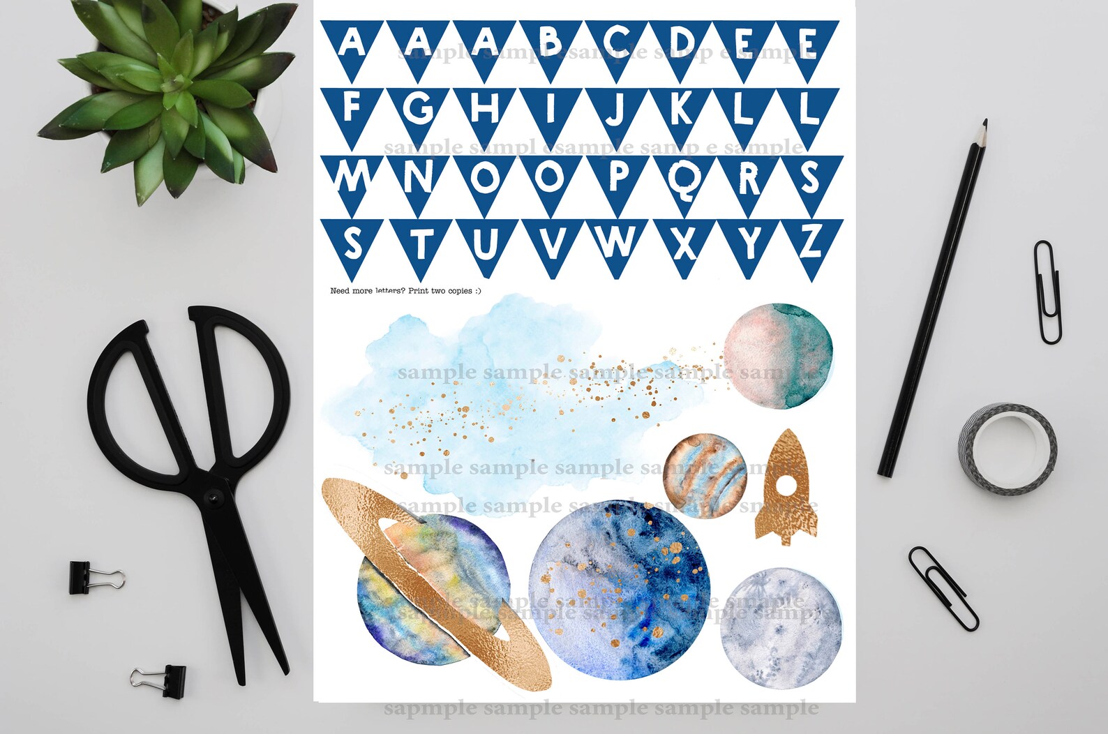 Printable Space Cake Topper First Trip Around the Sun | Etsy