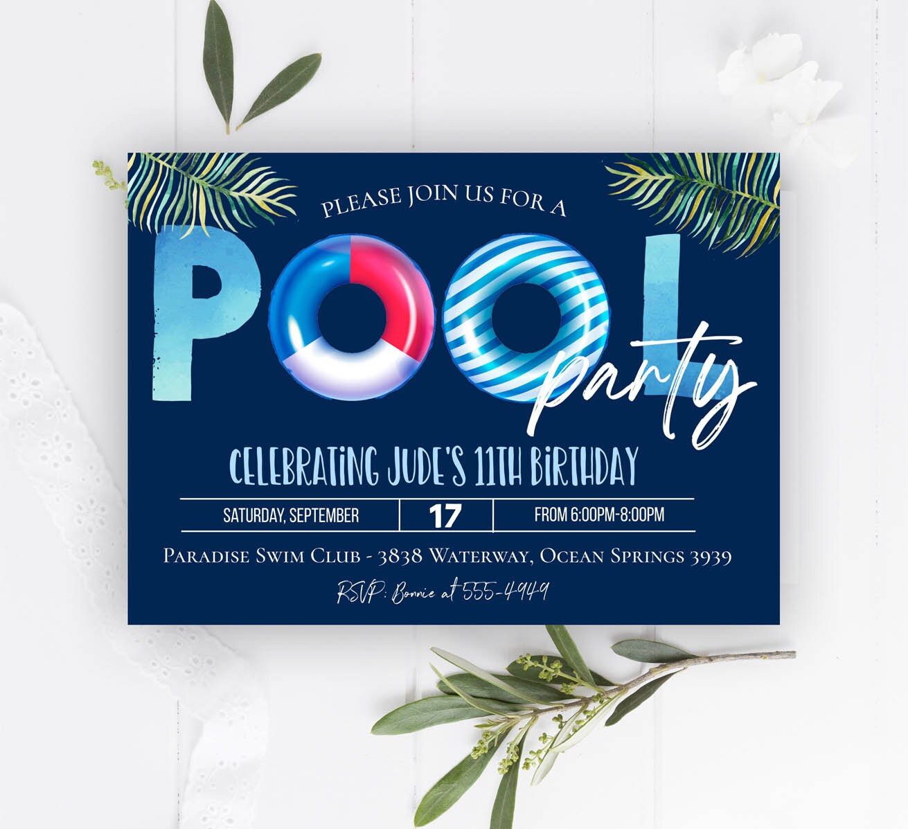 11th Birthday Pool Party