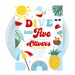 Dive Into Five Birthday Invitation, Summer 5th Birthday Pool Party Ice ...