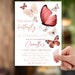 Editable Butterfly Birthday Invitation 1st Birthday Invite - Etsy