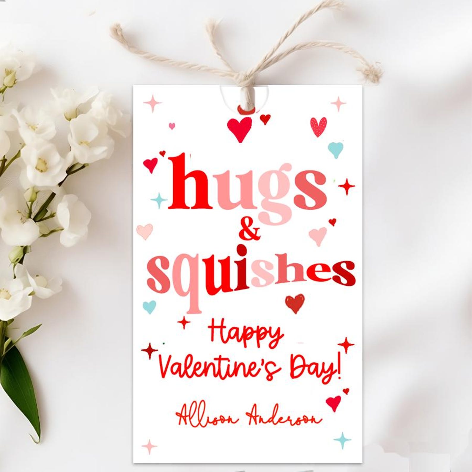 Valentine Squish Toy Gift Tag Squeeze Toy Stress Ball Gift Tag ...