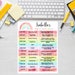 Editable Homeschool Schedule Rainbow School Schedule for Kids - Etsy