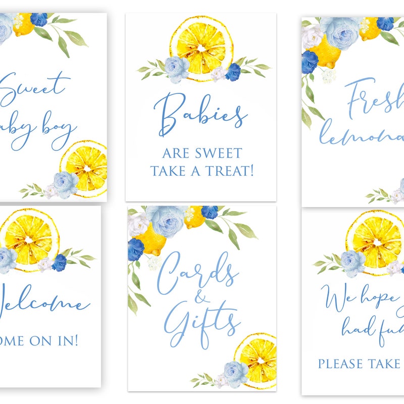 Lemon Baby Shower Decorations - Etsy
