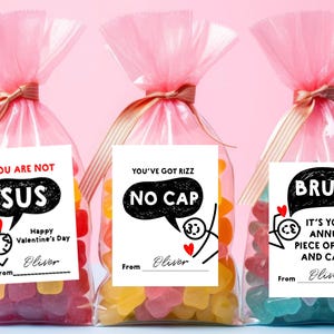 Kids Funny Printable Valentine's Day Cards, Kids Slang Gen Alpha Middle ...