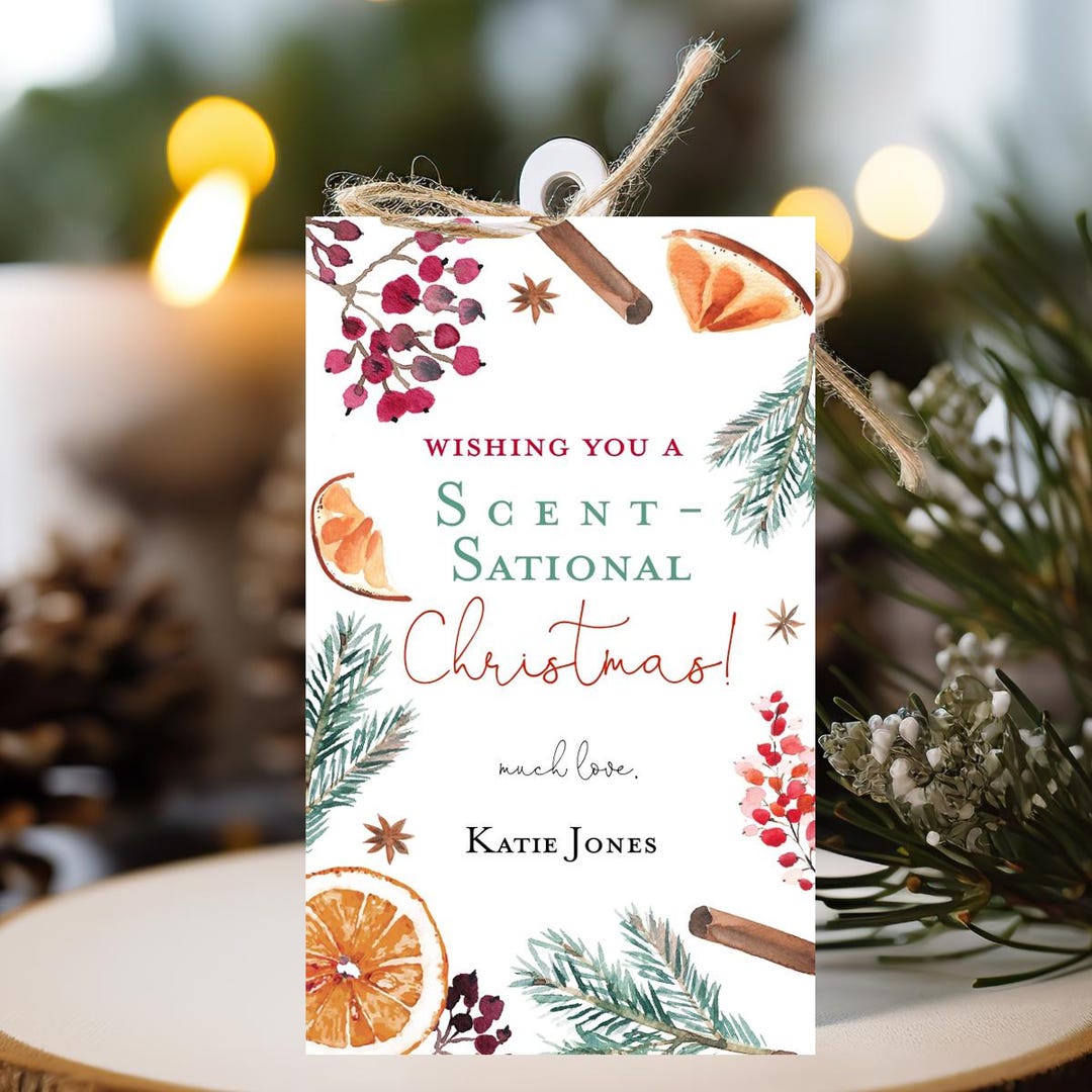 Christmas Candle Gift Tag, Christmas Hand Soap Gift Tag You're ...