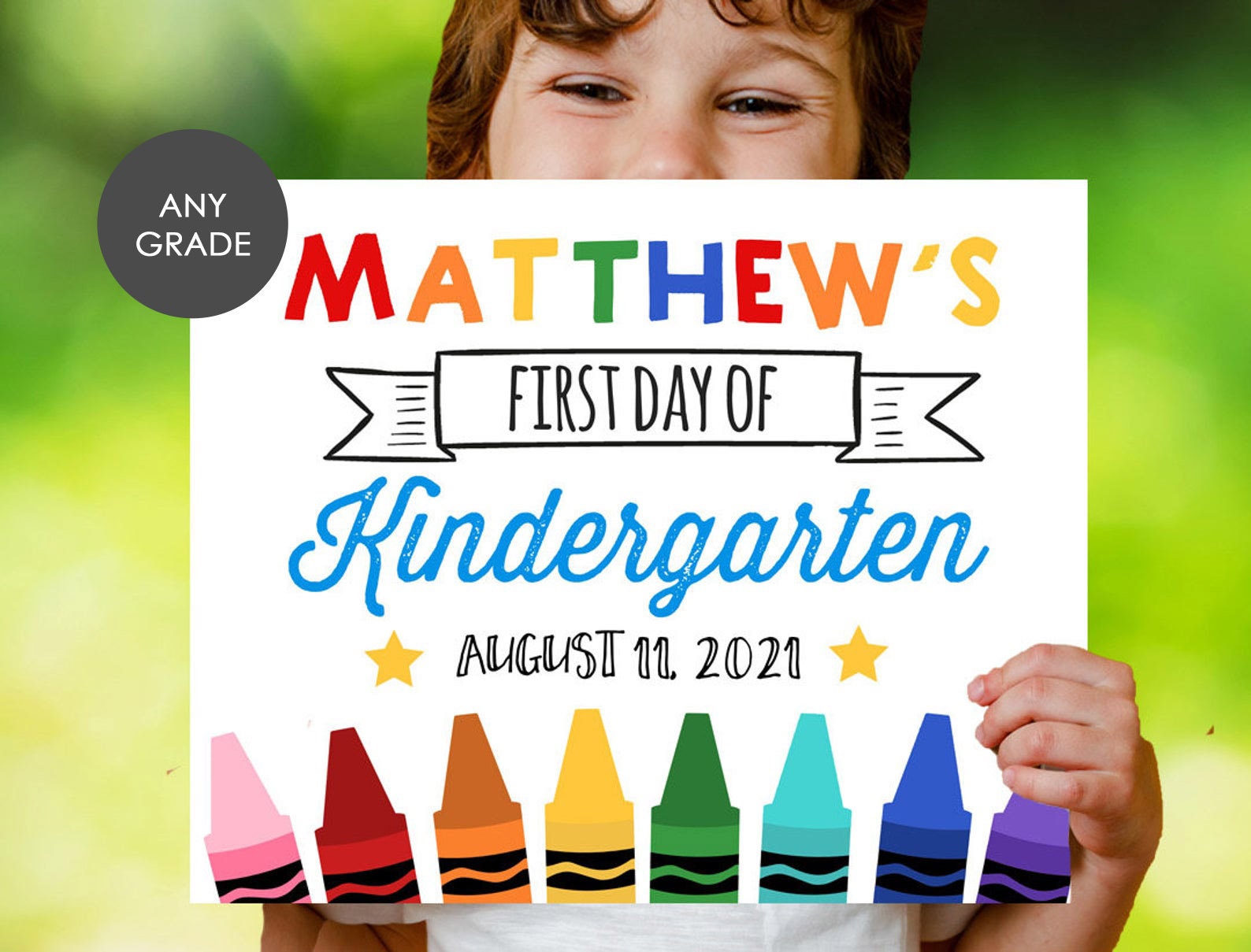 Editable First Day of School Sign or Last Day School Printable Sign ...