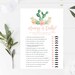 Cactus Baby Shower Game Nursery Rhyme Quiz Pink Cactus - Etsy