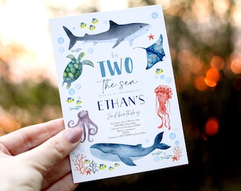 Double Celebration Invitation for Birthday Party Dual Party Invitation ...