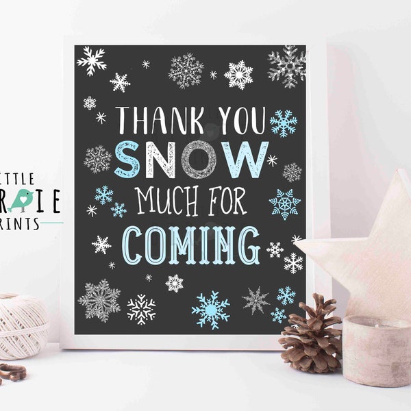 Thank You Snow Much for Coming - Etsy