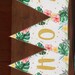 Flamingo Banner Tropical Flamingo Birthday Party Banner Pineapple Baby ...