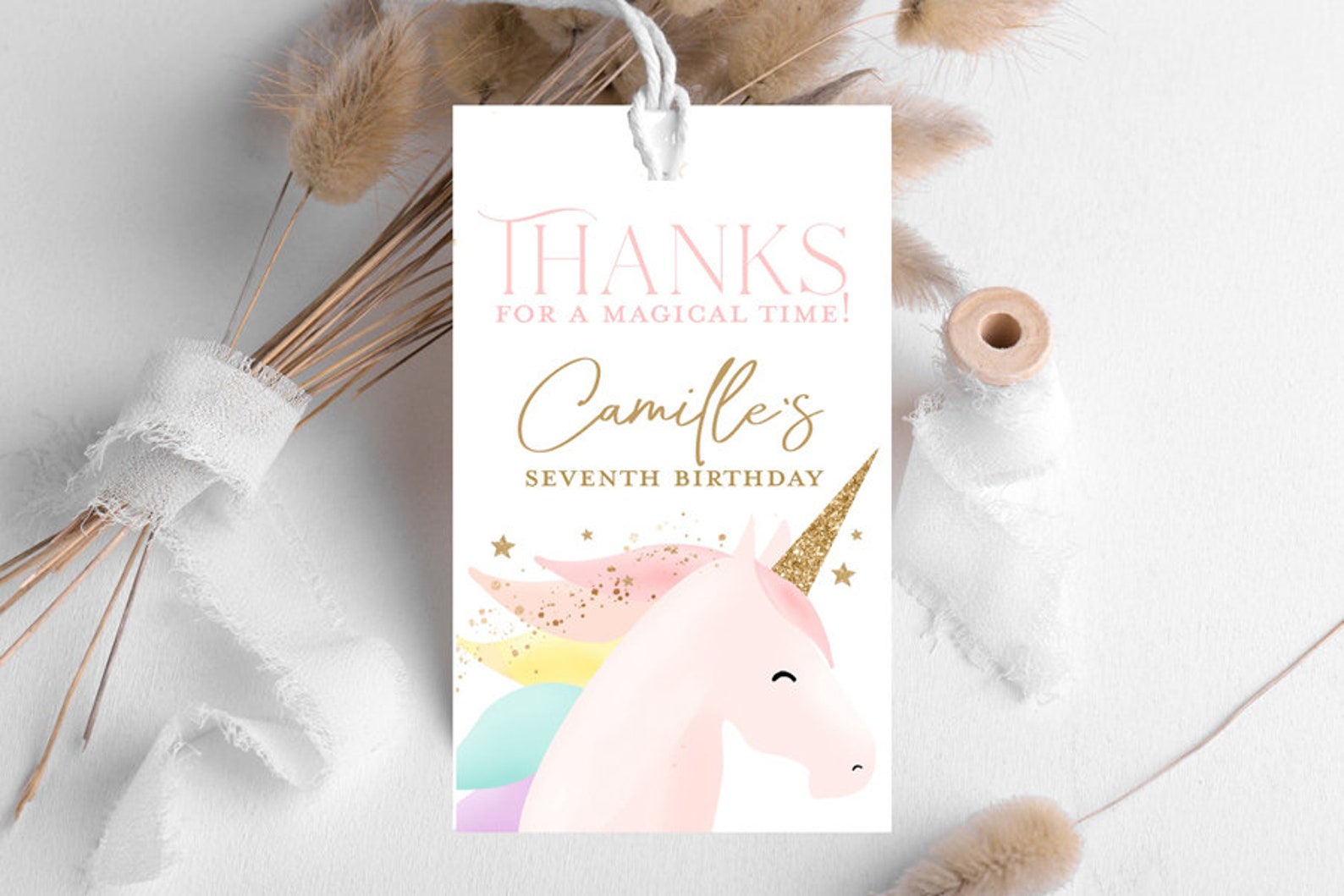 Editable Unicorn Welcome Sign, Unicorn Birthday Party Sign With Name ...