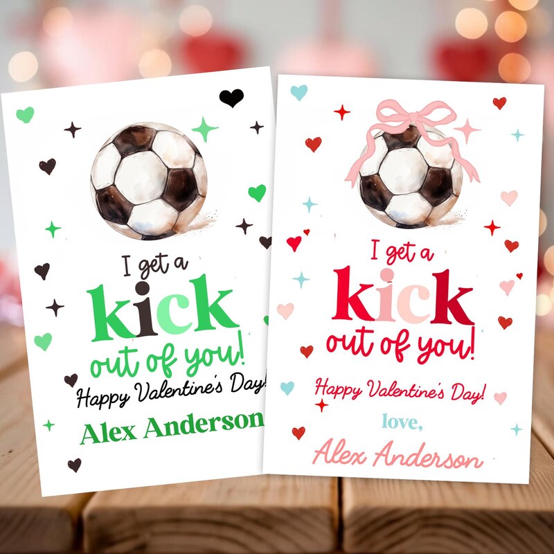 Soccer Valentine - Etsy