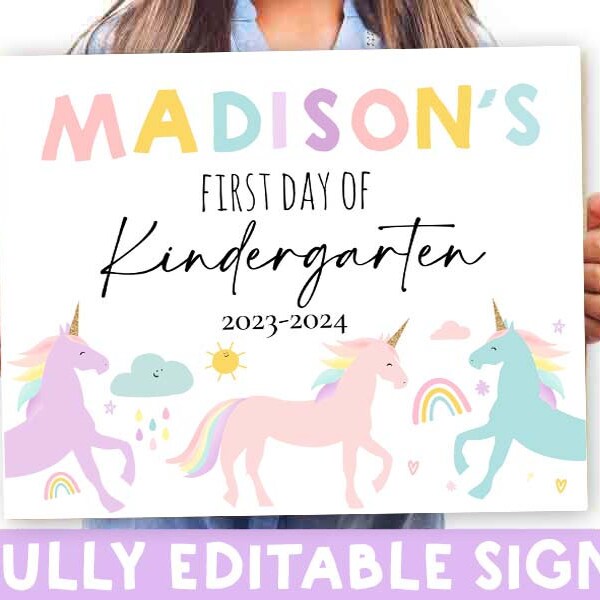 First Day of School Sign Printable - Etsy