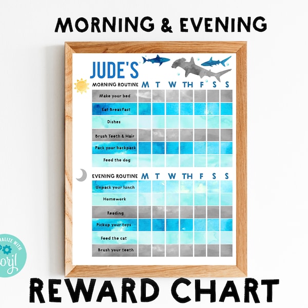 Routine Chart - Etsy
