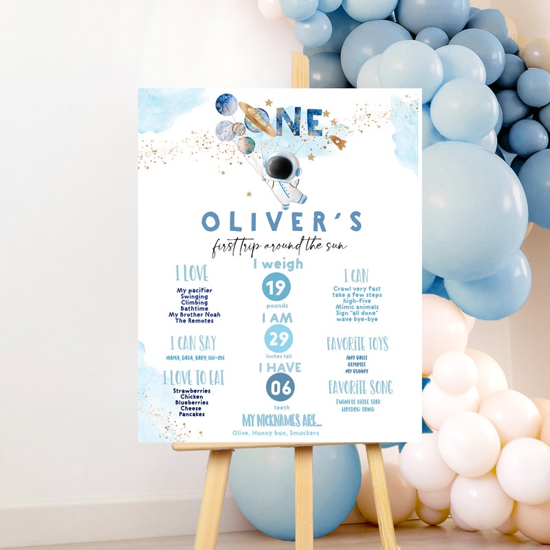 First Birthday Poster - Etsy