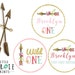 WILD ONE Birthday First Birthday Wild One Cupcake Topper Pink Gold Mint ...