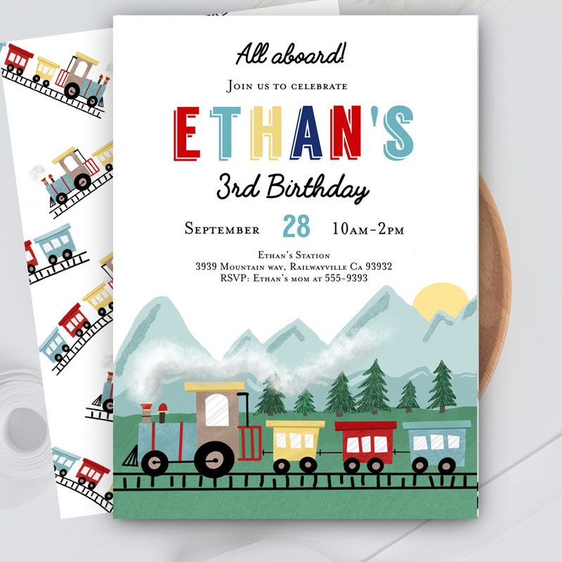 Train Birthday - Etsy