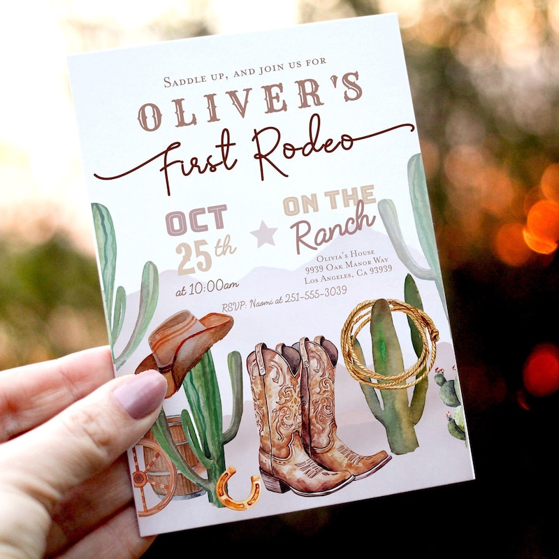 Western Invitation - Etsy