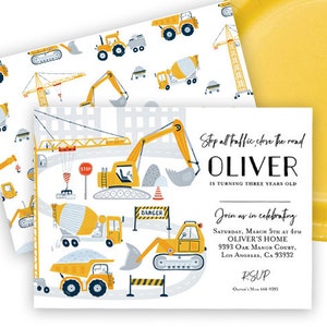 Construction Birthday Invitation Editable Construction Invitation Dump ...