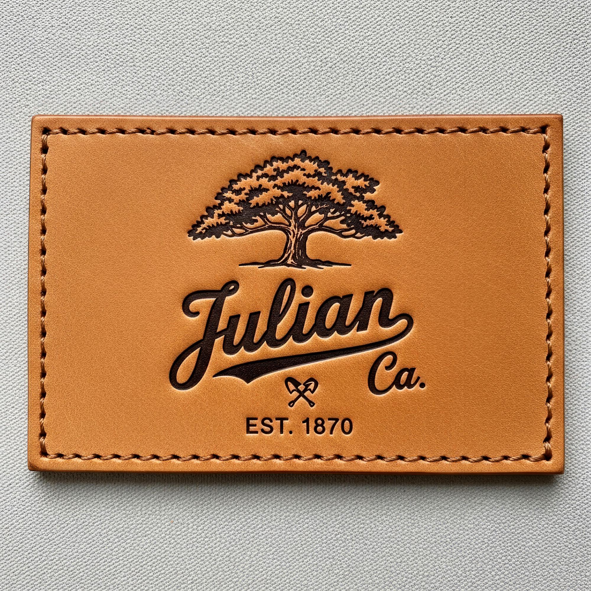 Custom Engraved Leather Patches: Personalized Logo, Sew-on/iron-on - Etsy