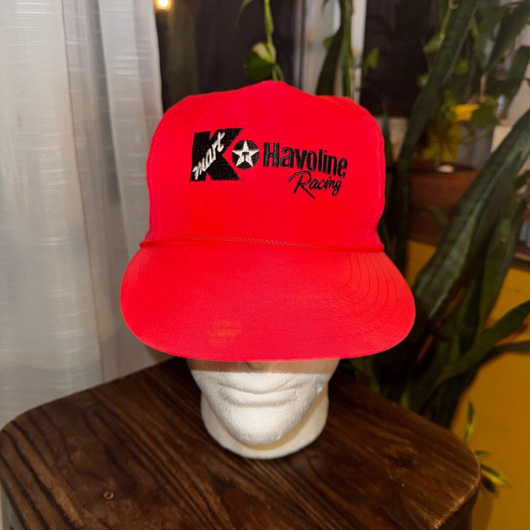Vintage Kmart Havoline Racing Snapback Hat Red Trucker Style - Etsy