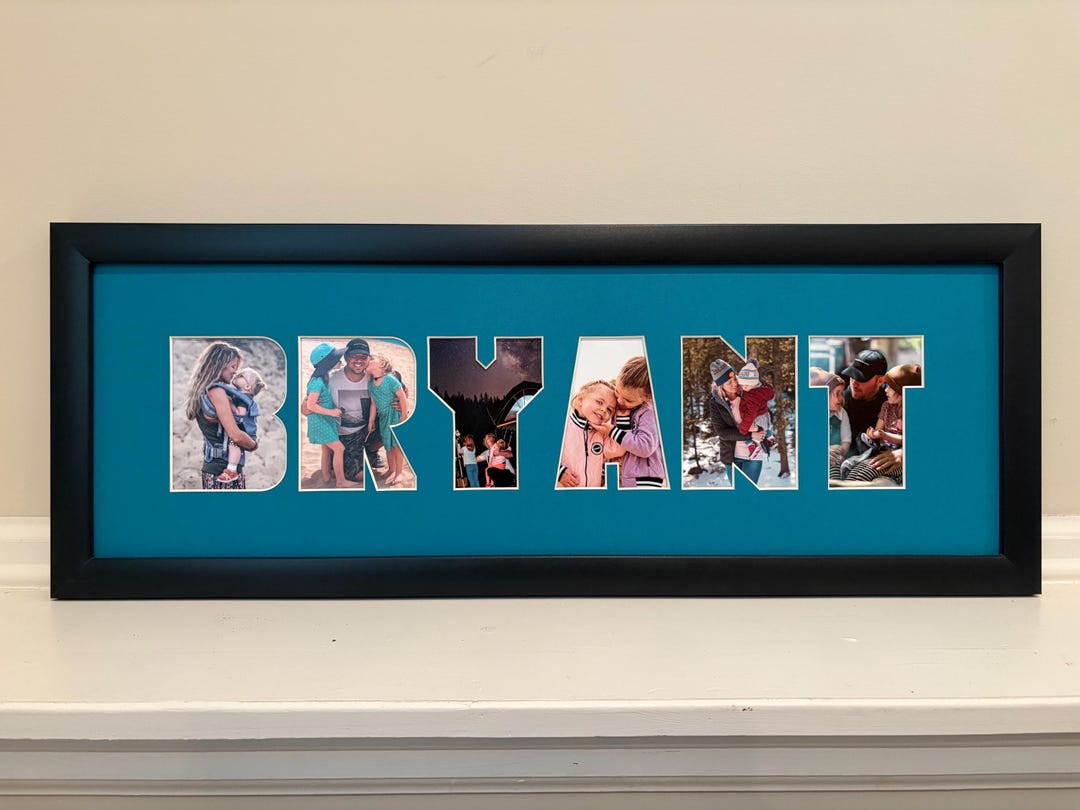 Custom Family Name Photo Album Alphabet Sign | Personalized Memories ...
