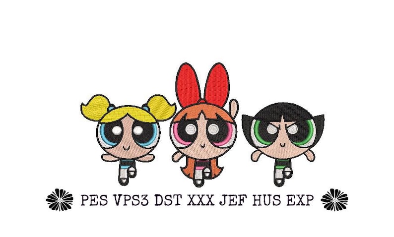 3 Powerpuff Girls Cartoon Buttercup Bubbles Blossom Girls Animation - Etsy