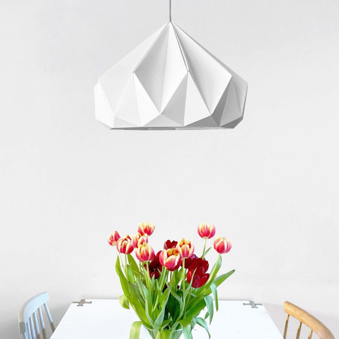 DIY Kit Origami Lamp Chestnut White - Etsy