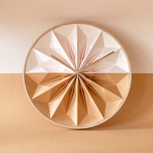 Wooden Origami Wall Clock - Etsy