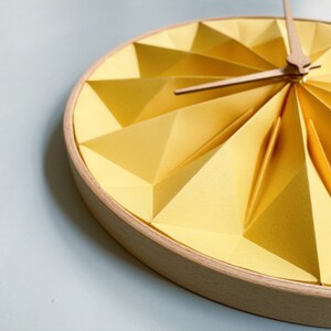 NEW: Wooden Origami Wall Clock - Etsy