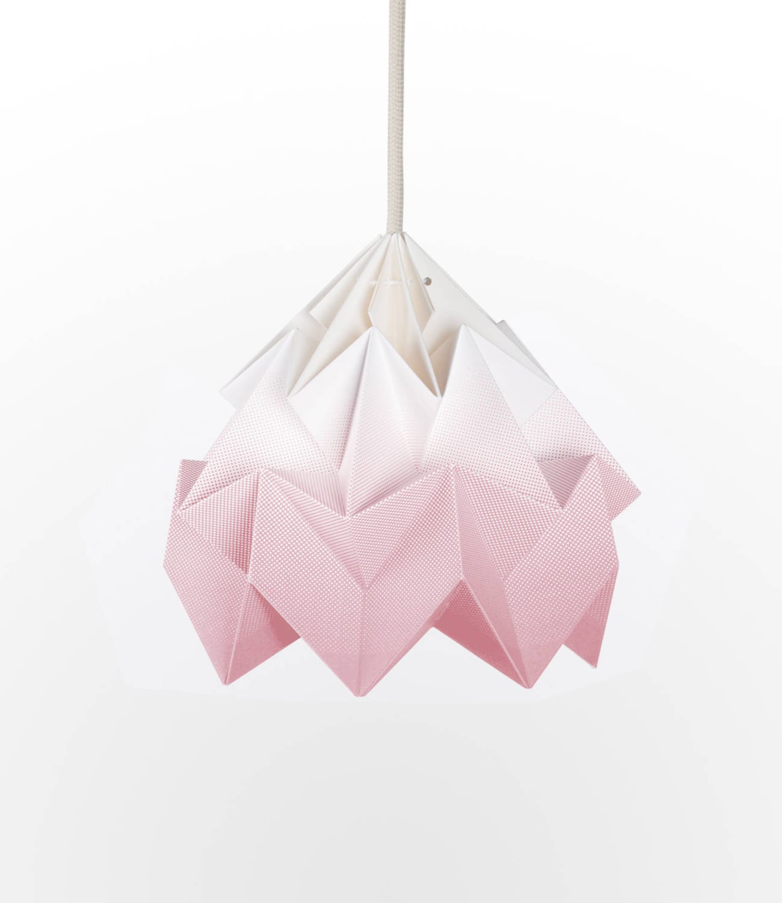 Origami Lamp Shade Moth Gradient Blush Pink - Etsy UK