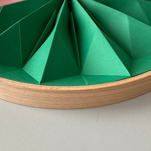 Wooden Origami Wall Clock - Etsy