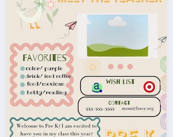 Editable Jungle Themed Meet the Teacher Template - Etsy