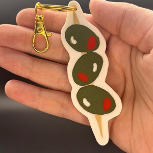 Olive Bag Charm: Martini Lover's Keychain - East Coast Summer - Etsy