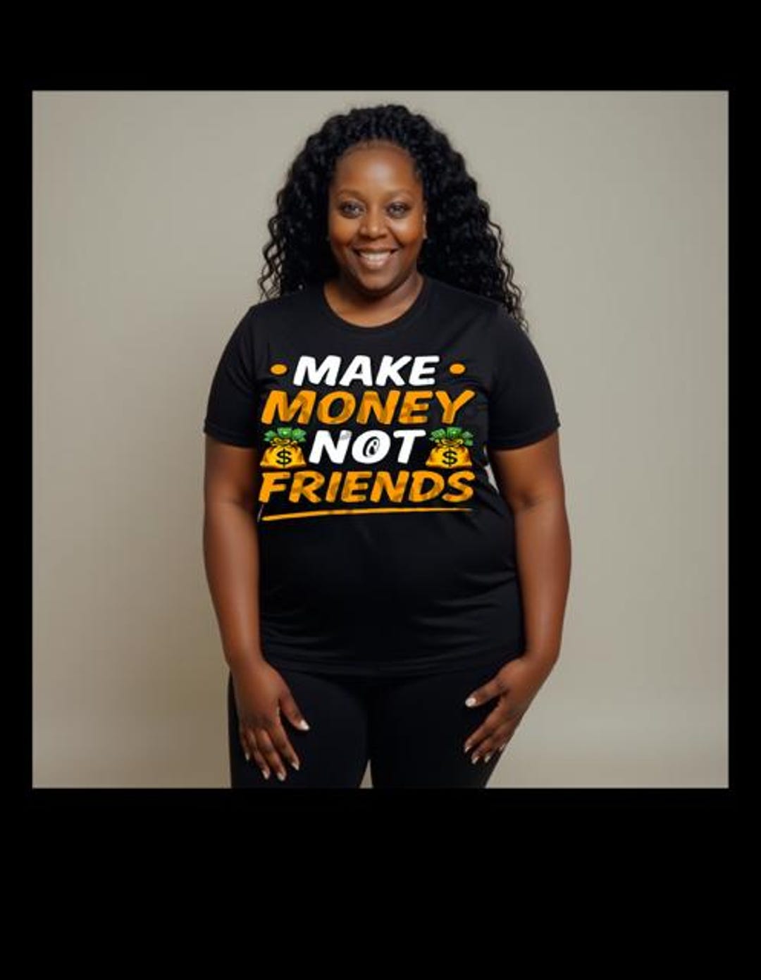 Make Money Not Friends T-shirt Design PNG/SVG - Etsy