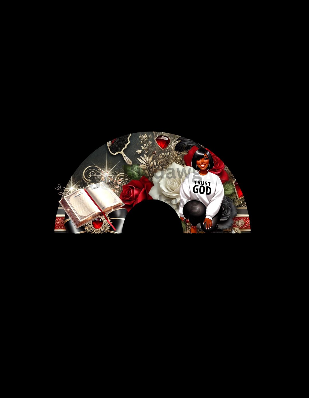 Trust God Clack Fan PNG - Etsy
