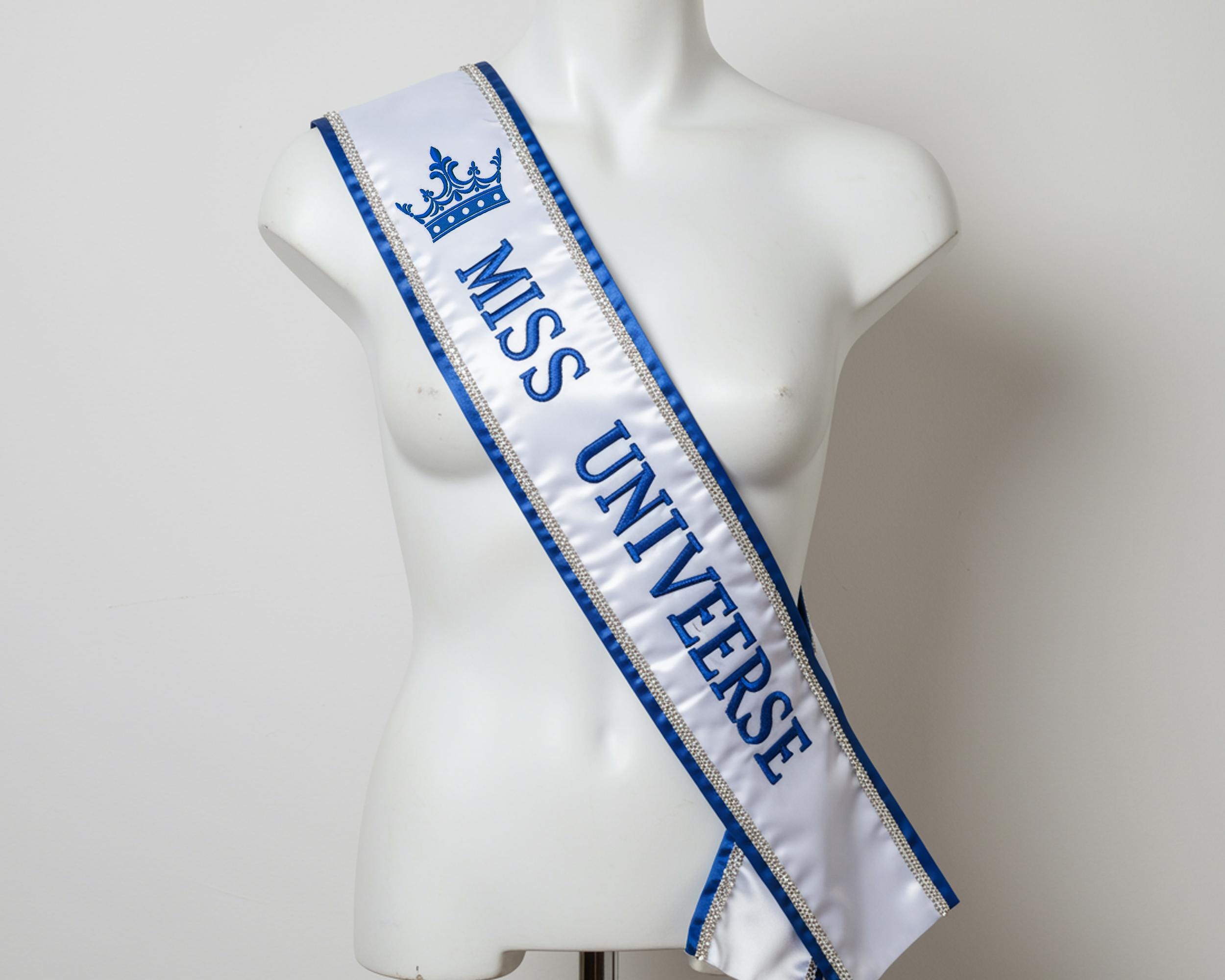 Custom "miss New York" Pageant Lace Sash Embroidery Lace Sash ...