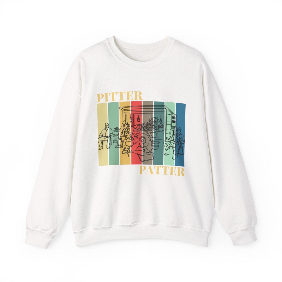 Pitter Patter Rain Boots and Stroller Illustration Sweatshirt | Retro ...