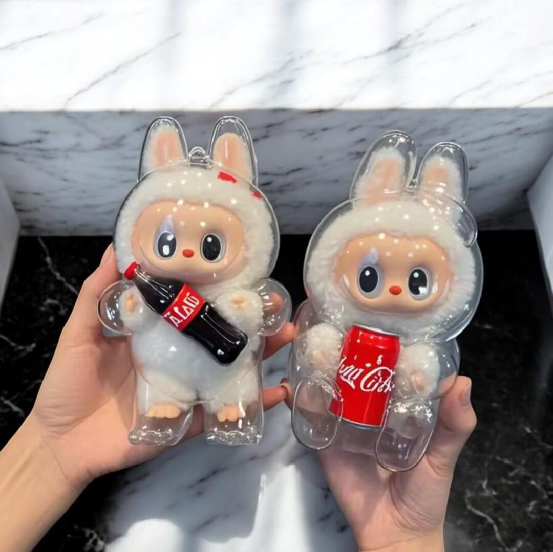 Protective Case for LABUBU Cola Series, Clear Acrylic Case Display Box ...