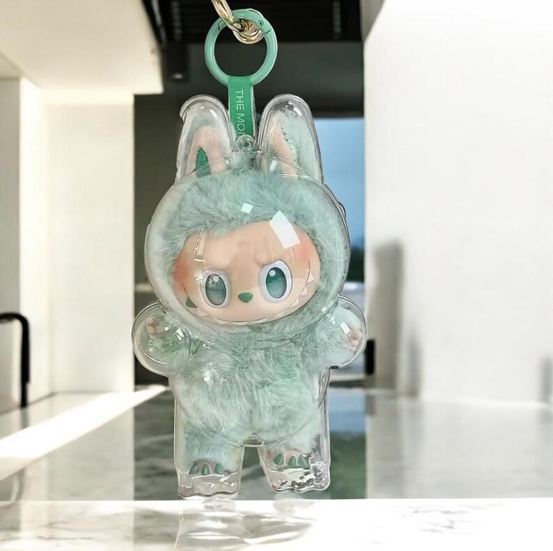 Protective Case for Standing LABUBU V3 Series 17cm, Clear Acrylic Case ...