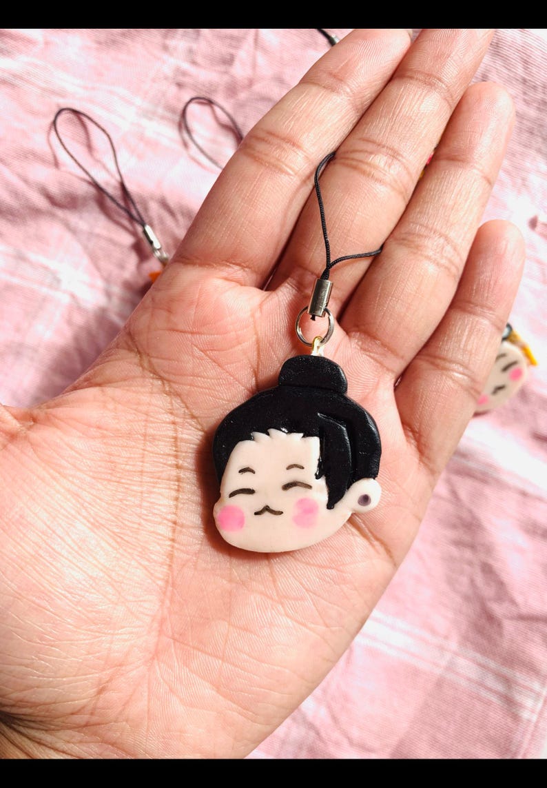 Gojo & Geto Anime Phone Charms: Chibi Kawaii Polymer Clay - Etsy