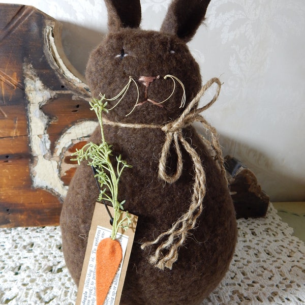 Primitive Rabbit - Etsy
