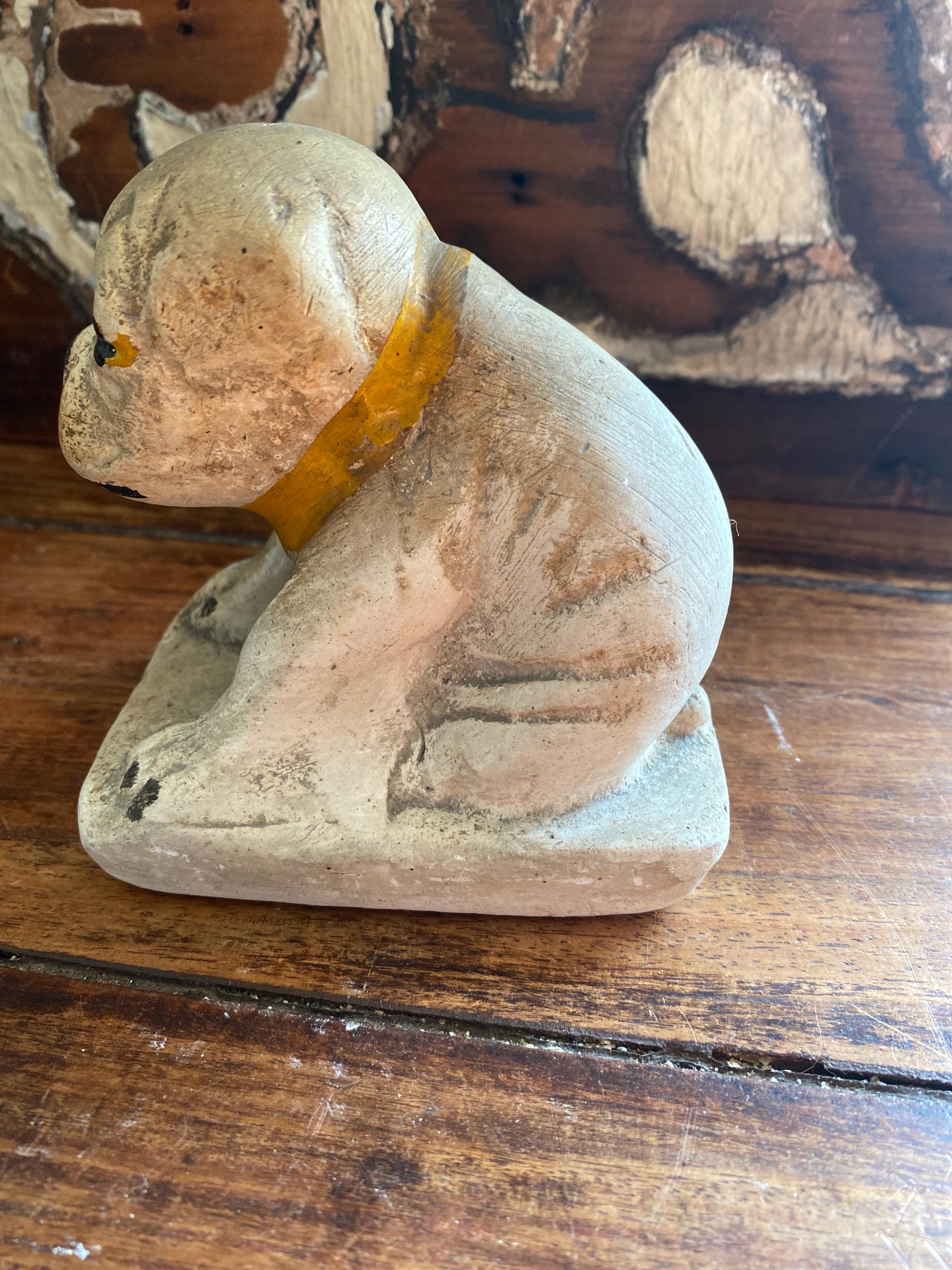 Vintage Bull Dog Chalkware Plaster Carnival Prize Figurine - Etsy
