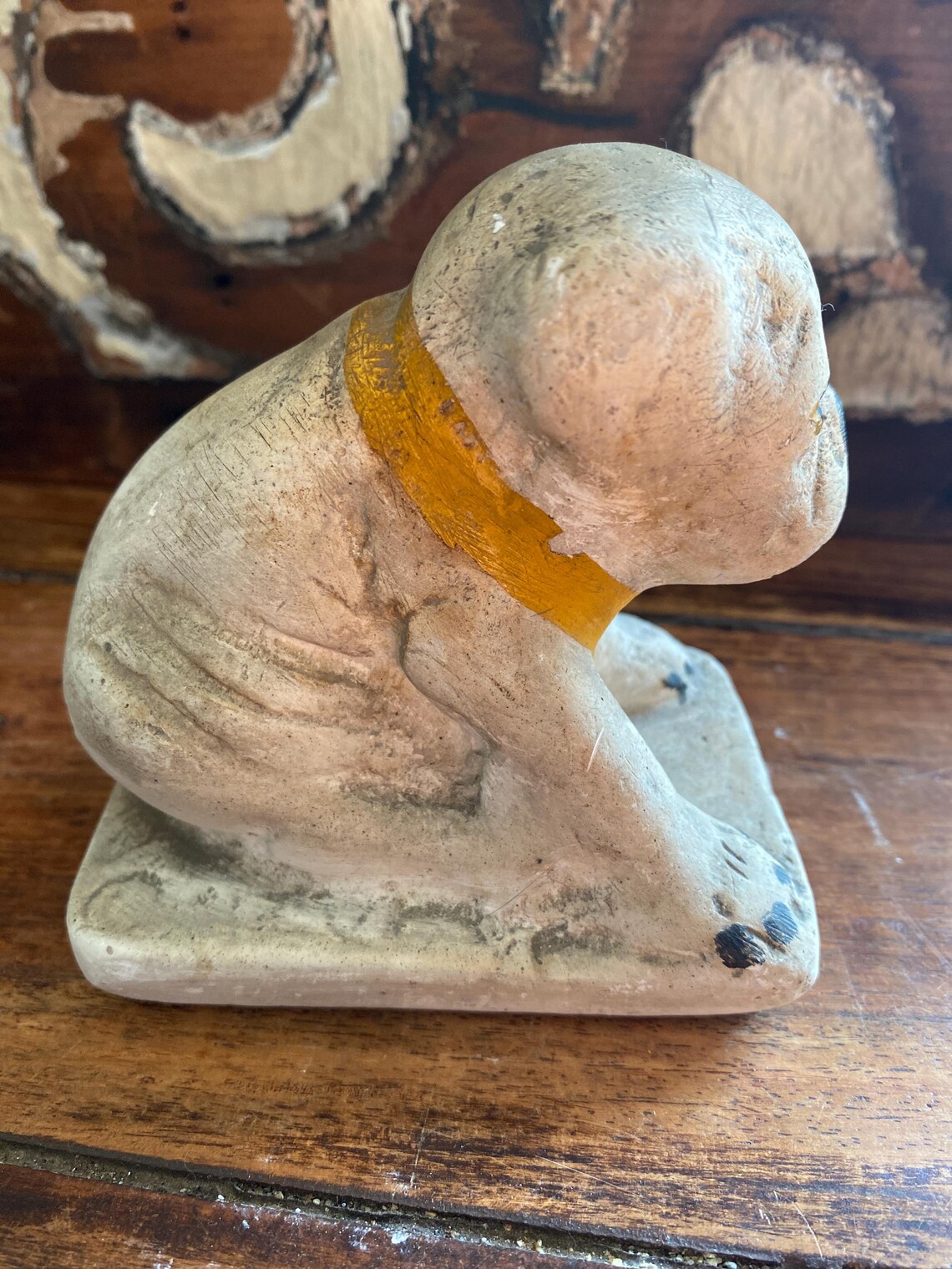 Vintage Bull Dog Chalkware Plaster Carnival Prize Figurine - Etsy