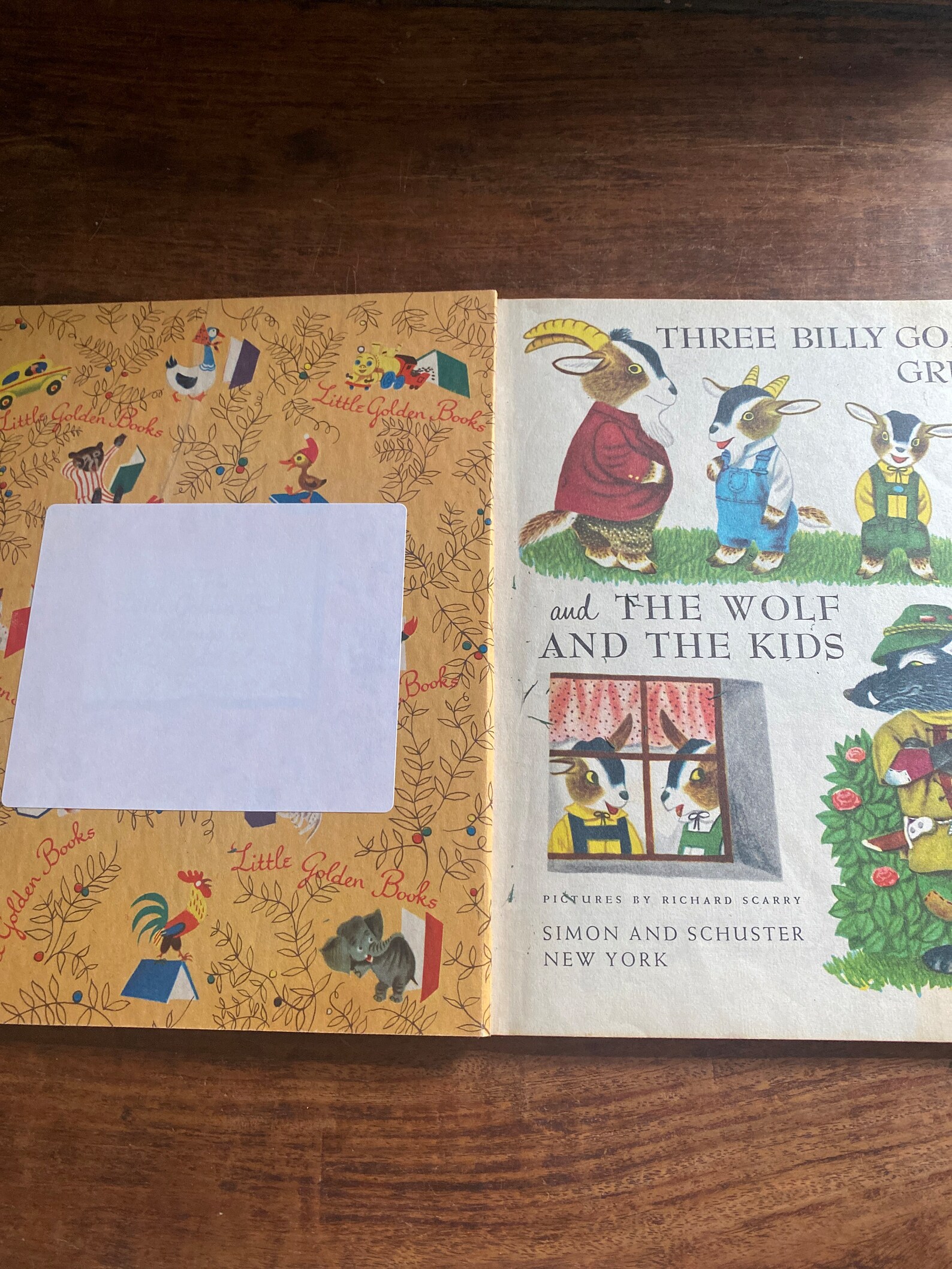 A Little Golden Book the Three Billy Goats Gruff A Edition Richard ...